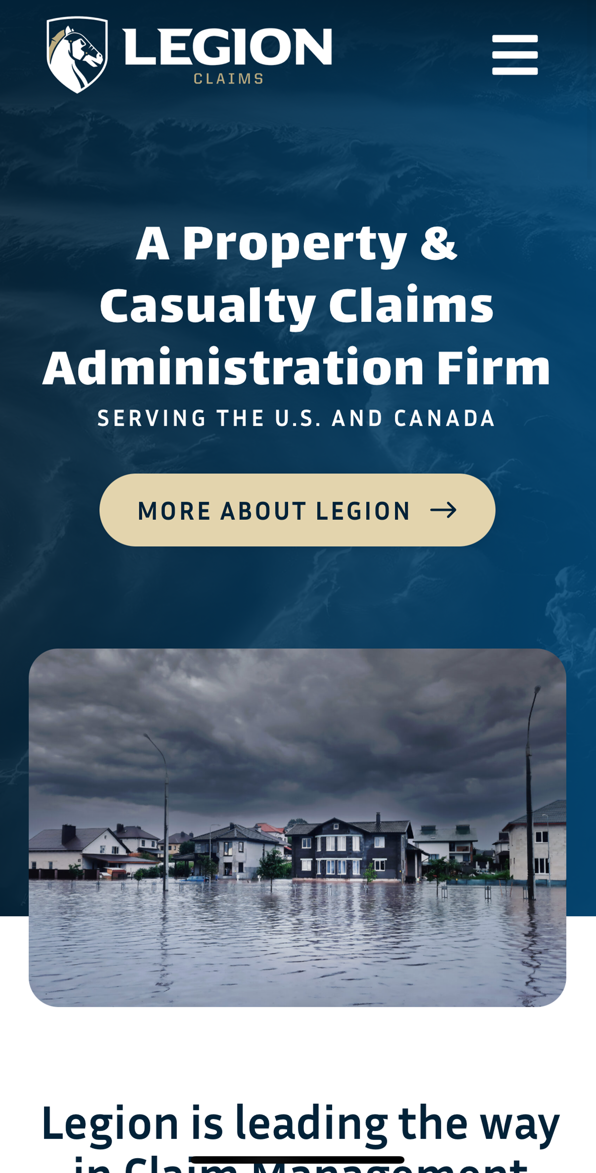 Legion Claims | Custom WordPress Design for Insurance & Claims Admin